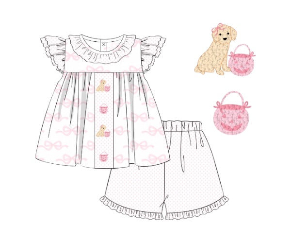 RTS - French Knot Halloween Pups - Maggie Nicole Short Set – The Proper ...